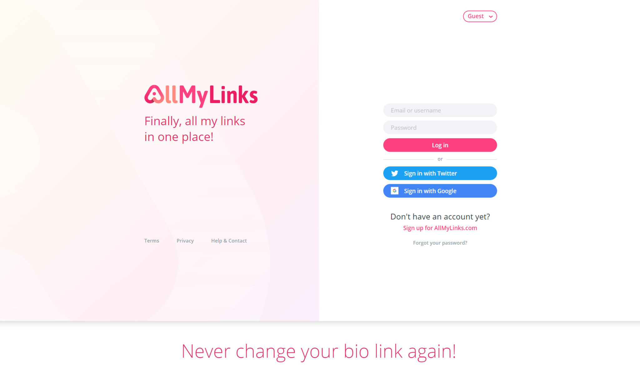 無料で使えるプロフィールサイト作成サービス『AllMyLinks(オールマイリンクス)』｜おっさんの下剋上
